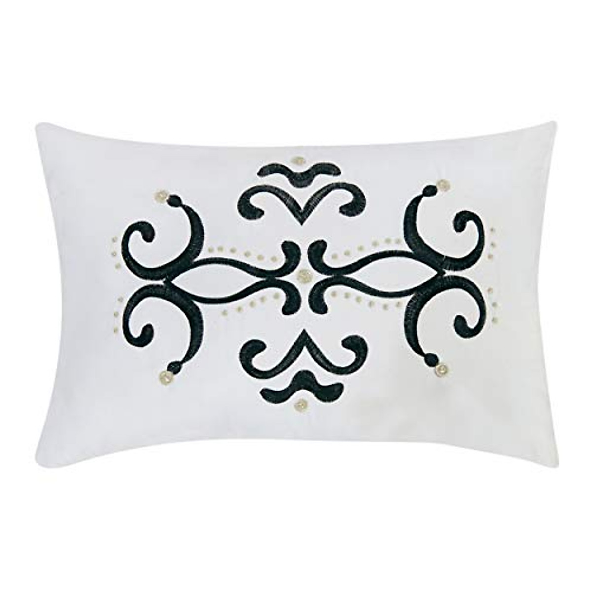 Chic Home Millennia 8 Piece Reversible Comforter Patchwork Bohemian Paisley Print Design Bed in a Bag-Sheet Set Pillowcases Decorative Pillow Shams Included, King, Black