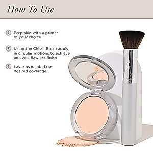 PUR Beauty 4-in-1 Pressed Mineral Makeup Powder Foundation with SPF 15 - Concealer & Finishing Compact Pressed Powder for Face - Buildable Medium to Full Coverage Foundation Powder (Blush Medium)