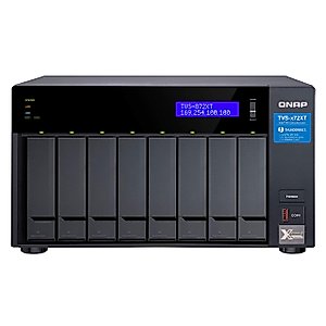 QNAP TVS-872XT-i7-16G-US Ultra-High Speed 8 Bay Thunderbolt™ 3 NAS. Intel® Core™ i7 6-Core Procssor, 16GB RAM