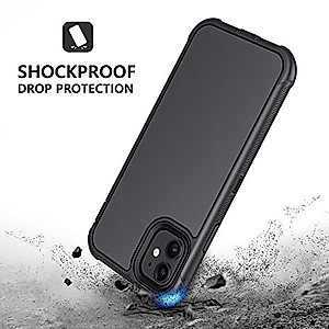 BENTOBEN iPhone 11 Case, Phone Case iPhone 11, Heavy Duty 3 Layers Shockproof Full Body Rugged Hybrid Hard PC Bumper Drop Protective Men Boys Cover for iPhone 11 with Kickstand Belt Clip Holster,Black