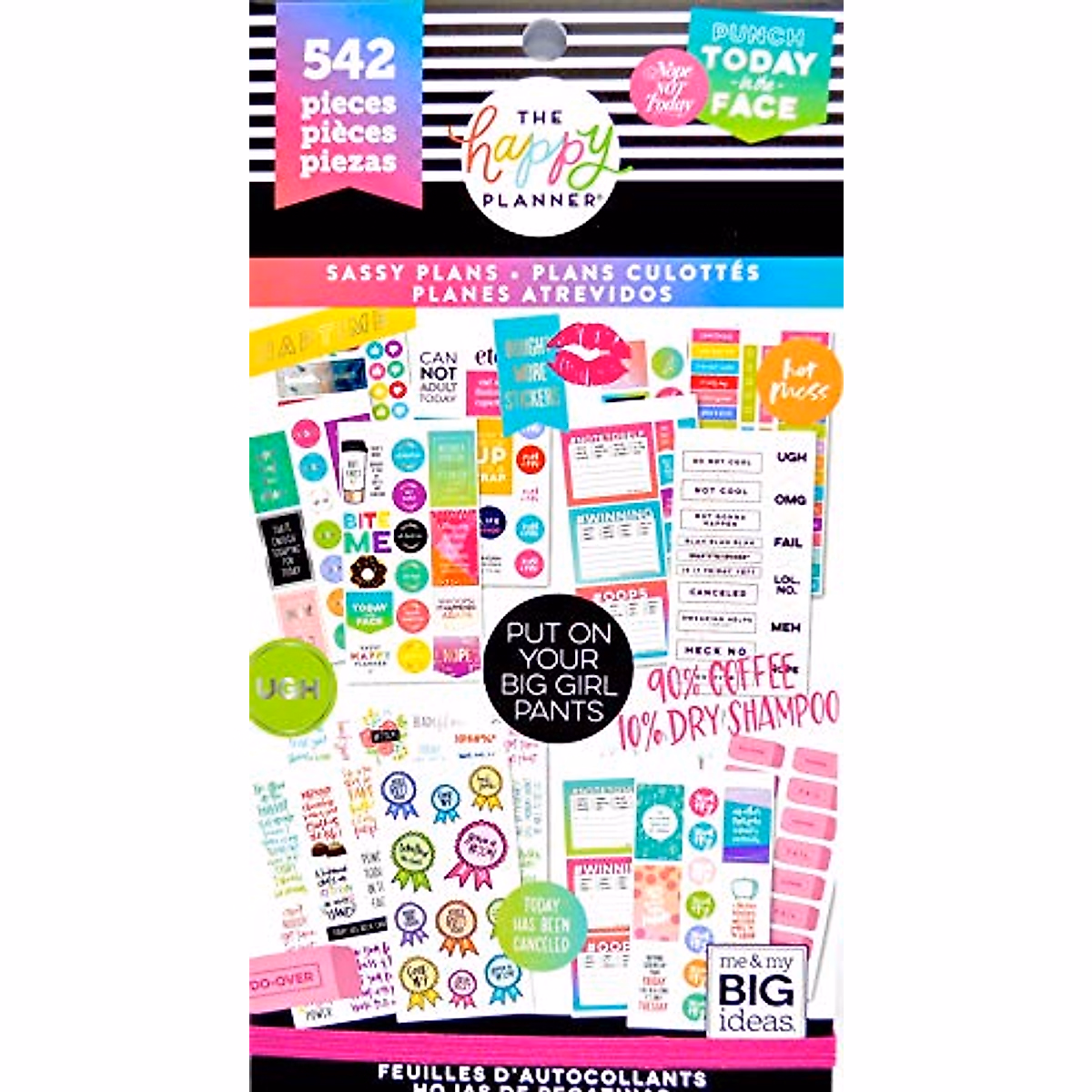 MAMBI, The Happy Planner - 542"Sassy Plans" Value Pack Stickers