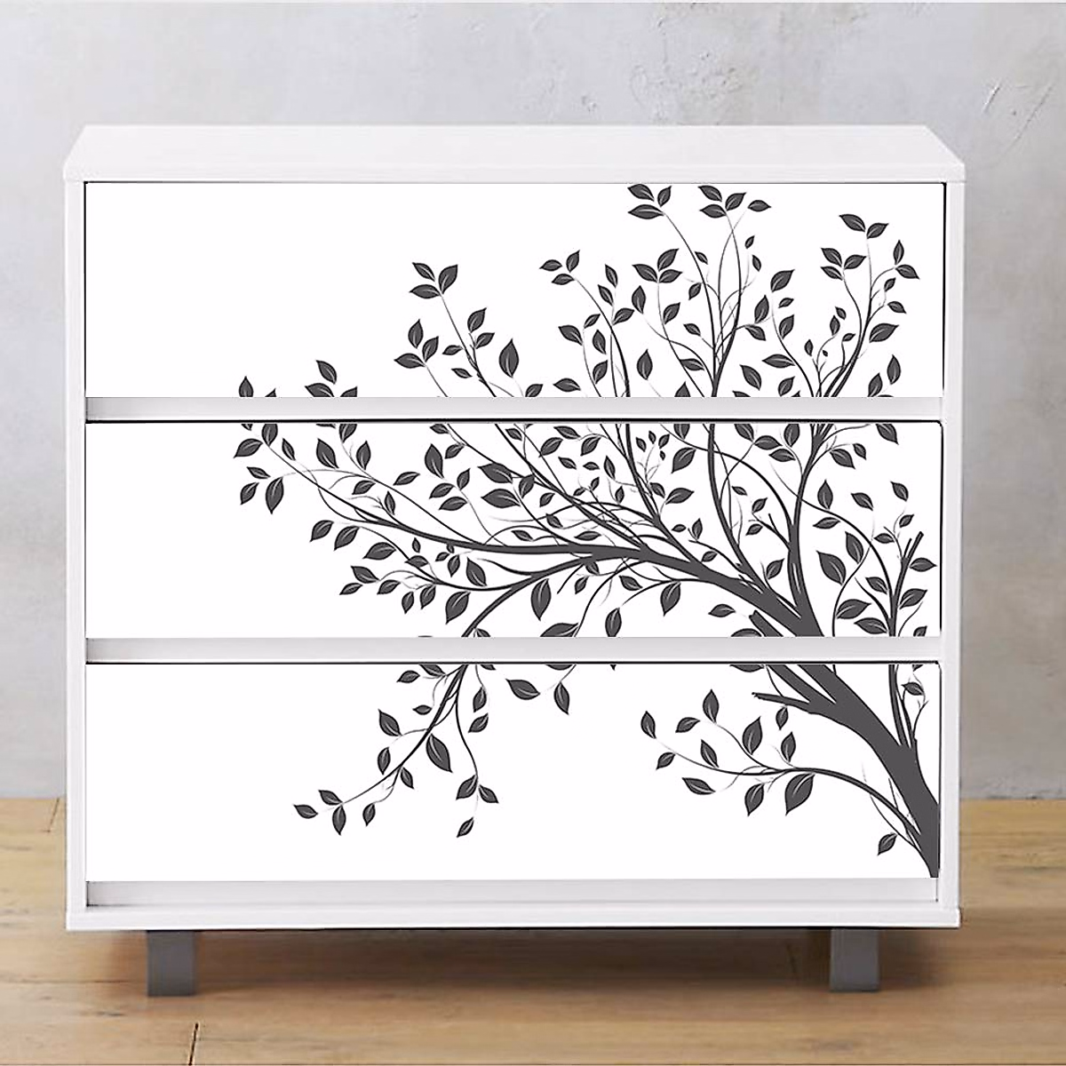 Self-Adhesive Dresser Sticker, Peel and Stick Furniture Stickers/Decals, Removable Furniture Skin (003, MALM)…
