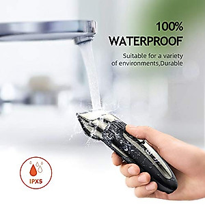 BESTRONG Luxury Cordless Hair Clippers for Men, Professional Hair Trimmer - Rechargeable High Capacity Battery, Clippers for Hair Cutting Home Barber Kit, Beard Trimmer with LED Display Waterproof