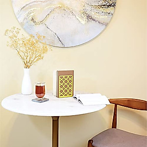 CNK Book Ends Bookends for Decorative Books Holder Bookend Shelves End Hold Heavy Duty Holders Stoppers Metal Stopper Cute Boho Bookshelf Holds Cookbook Office Home Set of 2 Bookends Pair Gold