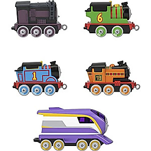 Thomas & Friends Toy Trains for Kids, Adventures Engine Pack, Set of 5 Push-Along Vehicles for Preschool Kids Ages 3 and Older