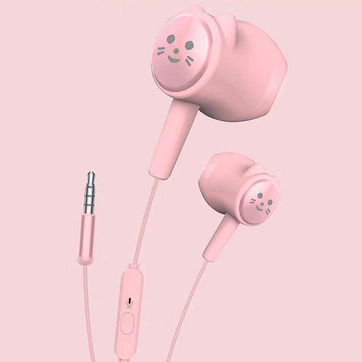 Gaweb Earphones, Sports Headphone Cute Cats Shape Durable Plastic Wired Games Headset for Outdoor - Blue, (2533725-Gaweb-1)