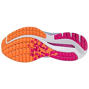 Mizuno Women's Wave Inspire 19 Running Shoe, Provincial Blue/White, 9