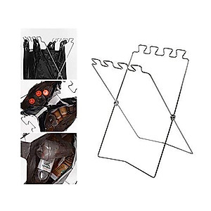 KABAKE Trash Bags Holder Stand, Grass Clippings Portable Fold Up Can, Trash Stand Holder for Camping Recycling Suitable in Bedroom, Kitchen, Camping Indoor Outdoor