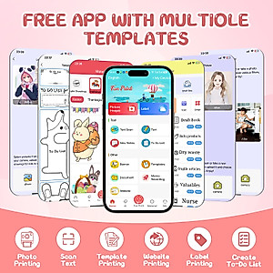 Wireless Photo Sticker Thermal Fast Printer, PrintPod Inkless Pocket Printer for DIY Scrapbook, 6 Pods (Blue)