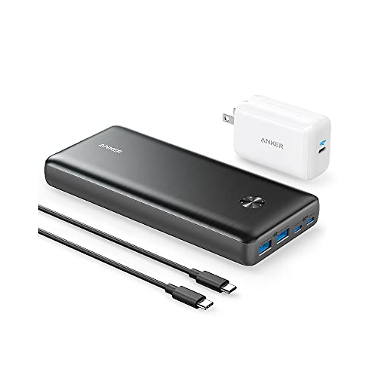 Anker 747 Power Bank (PowerCore 26K for Laptop), 87W Max Output with 65W USB-C Charger, Works for MacBook Pro, Dell XPS, Microsoft, Pixelbook, iPhone 13 series, Samsung, iPad Pro, and More