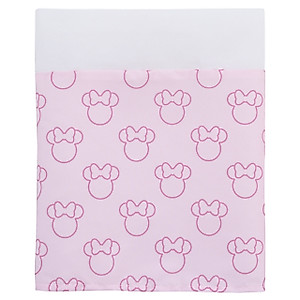 Disney Minnie Mouse Pretty in Pink 3 Piece Nursery Crib Bedding Set, Pink, Grey, Rose