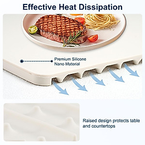 Warming Mat for Food, Full Surface Heating Electric Warming Tray for food, 3-Temperature Settings Portable Food Warming Mat, Auto Shut-Off Rollable Warming Trays for Buffets Party, Gatherings White
