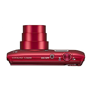 Nikon COOLPIX S3600 20.1 MP Digital Camera with 8x Zoom NIKKOR Lens and 720p HD Video (Red) (Discontinued by Manufacturer)