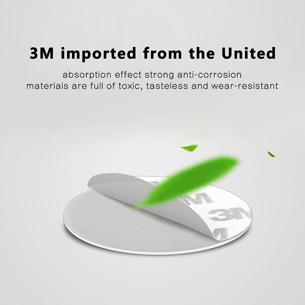 Techoln 4 Pack Door Stoppers, 3M Adhesive Door Holder Door Stop, Stainless Steel Door Stop for Home Hotel, Snowboard Hanger, No Need to Drill Floor Door Stop