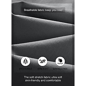 JMIERR Mens Casual Joggers Pants - Cotton Drawstring Chino Cargo Pants Hiking Outdoor Twill Track Jogging Sweatpants Pants with Pockets for Men, US 40(2XL), C Light Grey