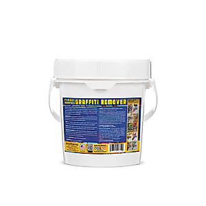 Smart 'n Easy Porous Surface Graffiti Remover - Eliminates Unwanted Graffiti from Unpainted Wood & Masonry Surfaces - Removes Aerosol Spray Paints, Crayon, Marker, Ink, Paint, Coatings - 1/2 Gallon