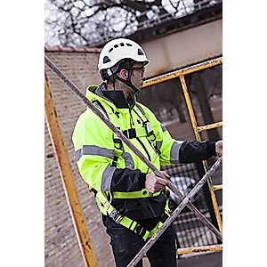 Jackson Safety CH400V Climbing-Style Hard Hat - Vented Construction Helmet with Chin Strap & Cup - ANSI Z89.1 & OSHA Compliant - (Multiple Colors)