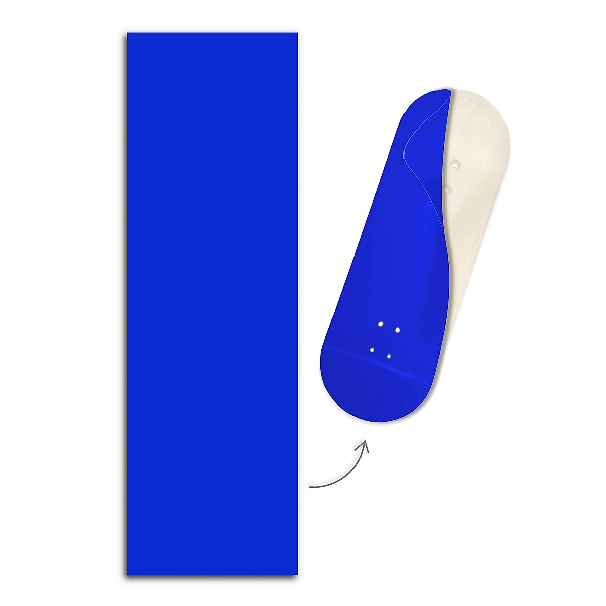 Colorblock Fingerboard Deck Wrap, Berry Blue Colorway - Adhesive Wraps to Customize Your 32mm Fingerboard Deck - 110mm Long, 35mm Wide - Waterproof Vinyl - Teak Tuning