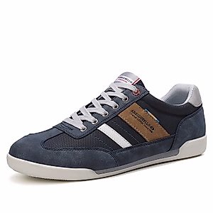 AX BOXING Mens Casual Shoes Fashion Sneakers Breathable Comfort Walking Shoes for Male(AA Navy Blue, Numeric_10)