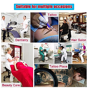 NUNETH Medical Dental Saddle Stool Chair White Black, Rolling Chair with Back Support, Ergonomic Salon Saddle Chair on Wheels with Hydraulic Lift (Color : White)