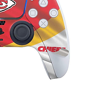 Skinit Decal Gaming Skin Compatible with PS5 Bundle - Officially Licensed NFL Kansas City Chiefs Design
