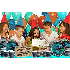 Secret Agent Top Secret Spy Birthday Party Supplies Set Plates Napkins Cups Tableware Kit for 16