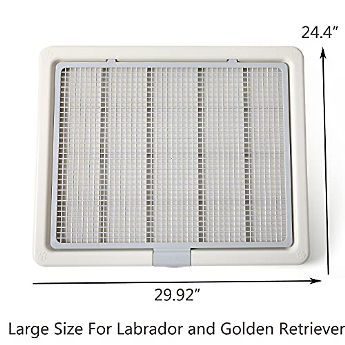 Smart Paws Large 29.92"x24.4" Pet Training Tray,Pet Training Pads Holder,Pet Toilet (Grey)