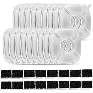 Bravelk Cat Water Fountain Filter, 16 Pack Replacement Filters & 16 Pack Replacement Pre-Filter Sponges for 95oz/2.8L Automatic Pet Fountain Cat Water Fountain Dog Water Dispenser