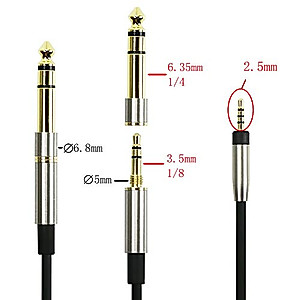 NewFantasia Replacement Audio Upgrade Cable Compatible with Bose 700, QuietComfort 25, QuietComfort 35, QC25, QC35 II, QC35, QC45 Headphones 3meters/9.9feet