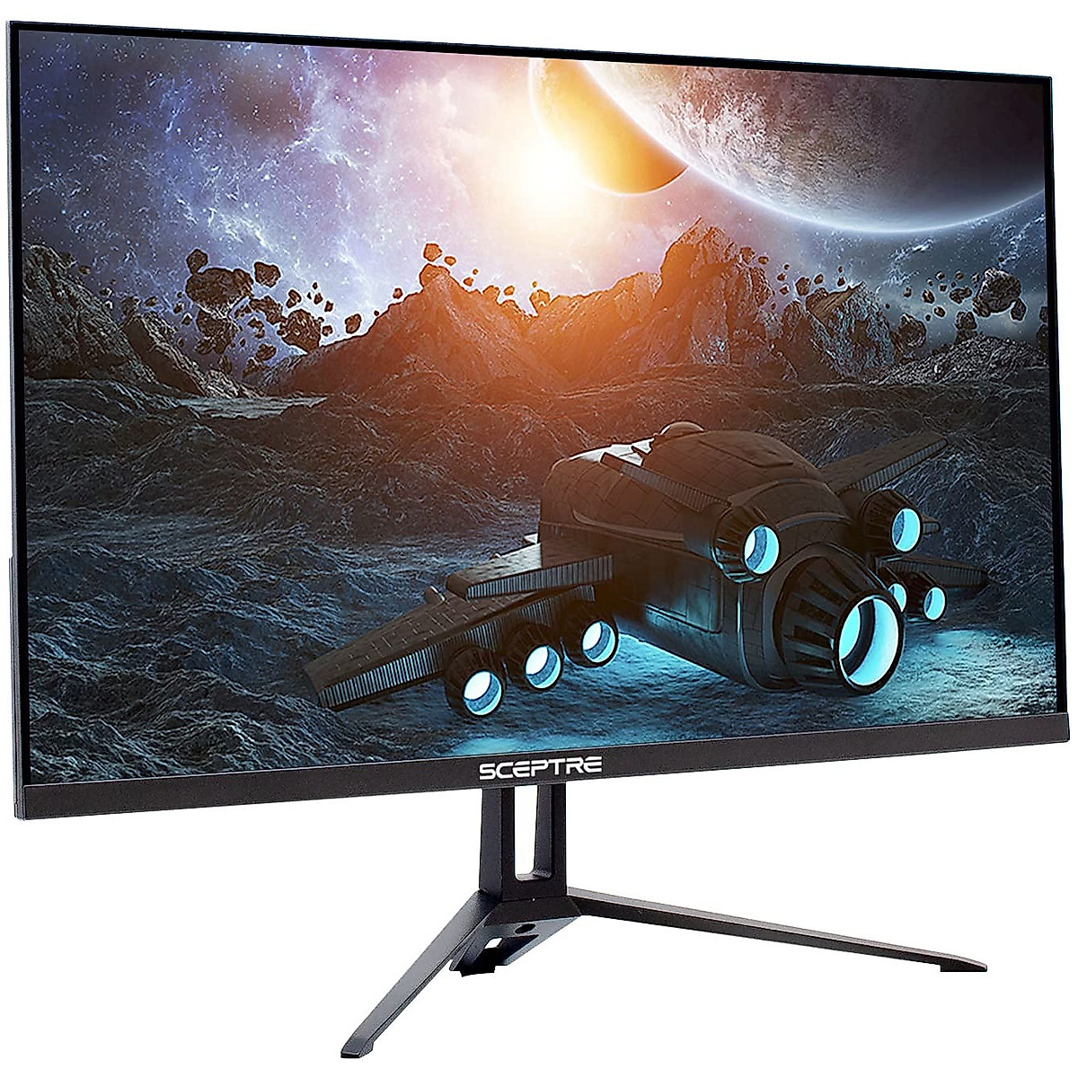 Sceptre IPS 24" 1920 x 1080p Gaming Monitor up to 165Hz DisplayPort HDMI AMD FreeSync Premium 98% sRGB Build-in Speakers, Black 2021 (E248B-FPT168S)