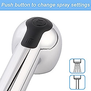 Pull Out Sink Sprayer Head Replacement, 2 Function Kitchen Sink Faucet Sprayer Head, Bathroom Faucet Head Replacement Part Pull-down Spray Head Faucet Head Kitchen Tap Sprayer Spout, Chrome