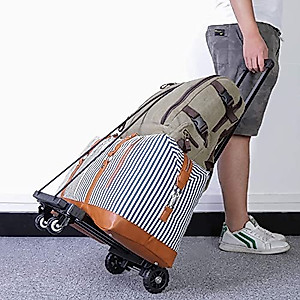 KEDSUM Folding Hand Truck, 290 lbs Heavy Duty Utility Cart with 4 Wheels Solid Construction, Portable Fold Up Dolly, Compact and Lightweight for Luggage, Personal, Travel, Moving and Office Use