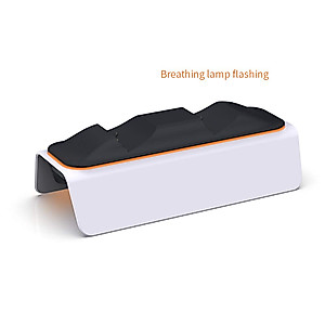 Upgraded PS5 Controller Charger, Fast Charging Dualsense Charging Station for Dual Playstation 5 Controllers with LED Indicator, White…