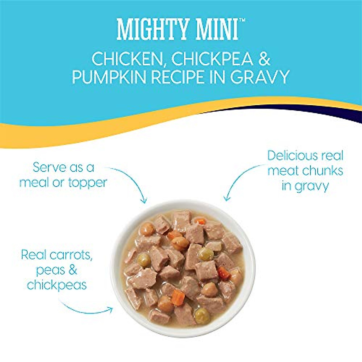 Solid Gold Wet Dog Food for Small Dogs - Mighty Mini Grain Free Wet Dog Food Made with Real Chicken, Chickpeas and Pumpkin - for Puppies, Adult & Senior Small Breeds with Sensitive Stomachs