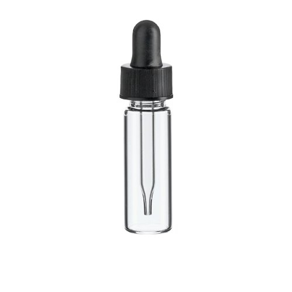 1 Dram Clear Glass Vial - Dropper - Pack of 12