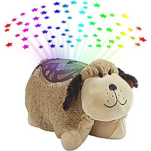 Pillow Pets Signature Snuggly Puppy Sleeptime Lite, 1 Count (Pack of 1), Brown