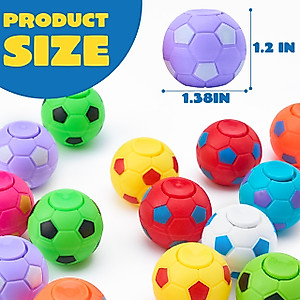 JOYIN 72 Pack Soccer Fidget Spinners, Kids Soccer Party Favors Fidget Toys Bulk, Goodie Bags Stuffers for Birthday Party, Treasure Box Toys for Classroom, School Reward