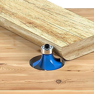 Helovmine 1/4 Inch Shank Roundover Router Bit Set, Corner Rounding Edge-Forming Bit Set-1/8", 5/32", 3/16", 1/4", 5/16", 3/8", 7/16" Radius Woodworking Milling Tools (7Pcs)