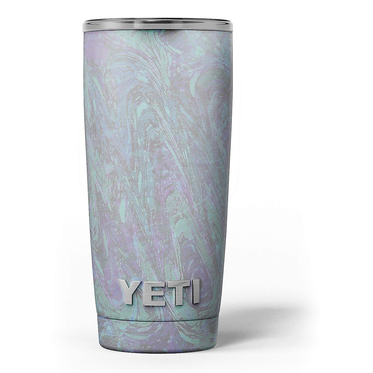 Design Skinz Purple Slate Marble Surface V22 - Skin Decal Vinyl Wrap Kit Compatible with The Yeti Rambler Cooler Tumbler Cups