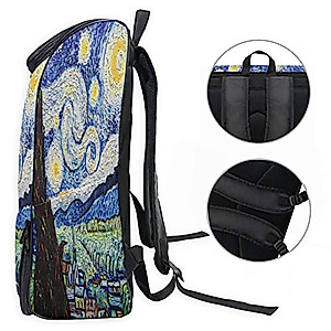 Travel Backpack Van Gogh The Starry Night Beach Gym Backpack For Men Or Women Outdoor Sports Big Carry On Bag