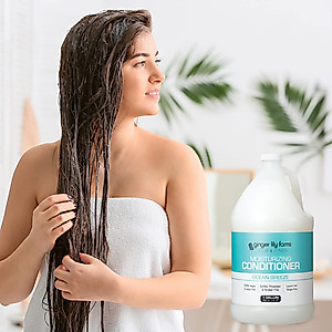 Ginger Lily Farms Club & Fitness Moisturizing Conditioner for Dry Hair, 100% Vegan & Cruelty-Free, Ocean Breeze Scent, 1 Gallon (128 fl oz) Refill