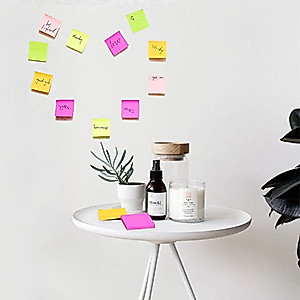 Early Buy 6 Bright Color Self-Stick Notes Sticky Notes 12 Pads/Pack 100 Sheets/Pad Sticky Notes 3 X 3 Inches Box Packing - Quality Improved