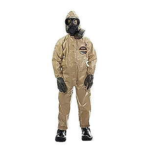 MIRA SAFETY Suit Disposable Protective Coverall with Hood and Elastic Cuff Size (YL)