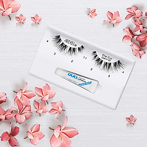 Ardell Pre-Cut False Lashes Demi Wispies with Free DUO adhesive, 4 packs