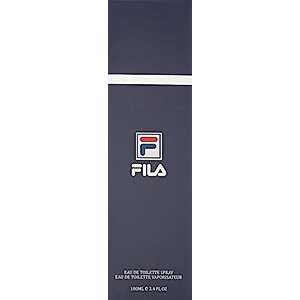 FILA Eau de Toilette for Men - Cool, Clean, Refreshing - A Classic Cologne For Men - Extra Strength, Long Lasting Scent Payoff - Trendy, Rectangular, Streamlined, Portable Bottle Design - 3.4 oz
