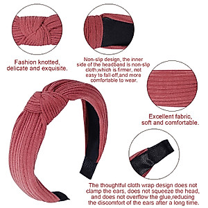 Tyfthui 10 Pcs Headbands, Wide Knotted Fashion Turban Headbands Hair Hoops Accessories for Women and Girls