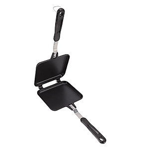 Non Stick Frying Pan Aluminium Alloy Skillet Sandwich Cooking Pot Double Sided Pancake Pan Non Stick Griddle Pan Pancake Cooking Pot for Kitchen Breakfast