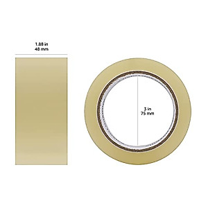 Amazon Basics Packaging Tape, 1.9 in x 54.7 yards, 2.7mil Thickness (6-Roll), Clear