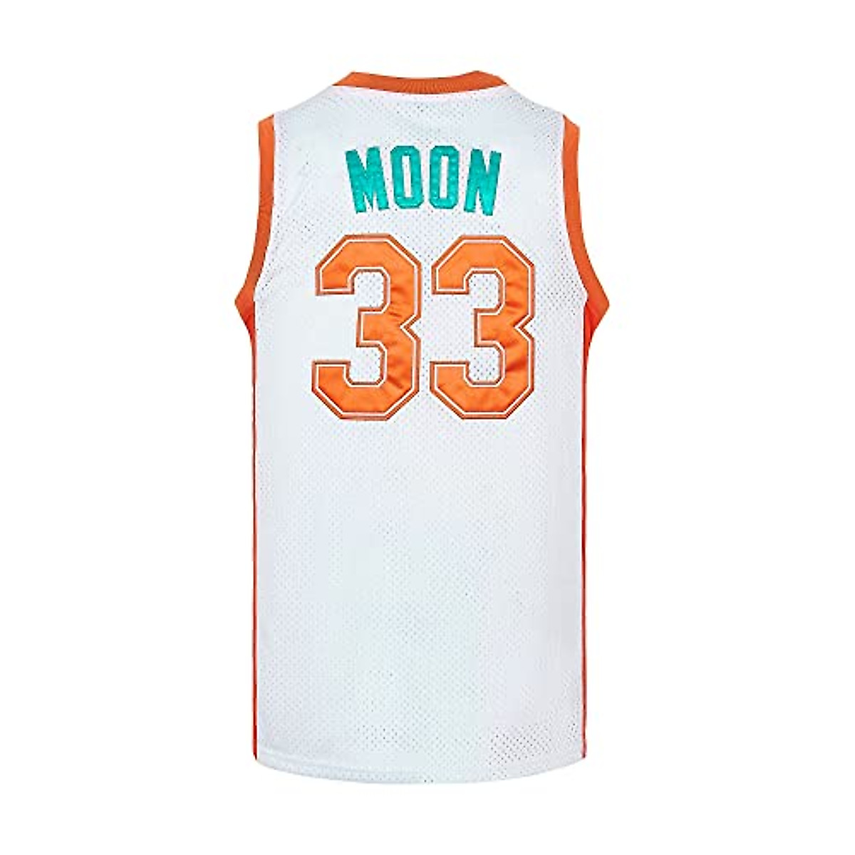 TUEIKGU #33 Jackie Moon Flint Tropics Basketball Jersey for Men 90S Hip Hop Clothing for Party (White33, Medium)