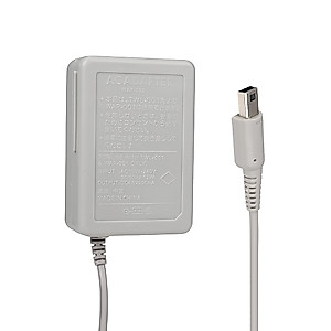 3DS Charger, AC Adapter Home Travel Charger Wall Plug Power Adapter Compatible with Nintendo New 3DS XL, New 3DS, 3DS XL, 3DS, New 2DS XL, New 2DS, 2DS XL, 2DS, DSi XL, DSi(100-240 V)